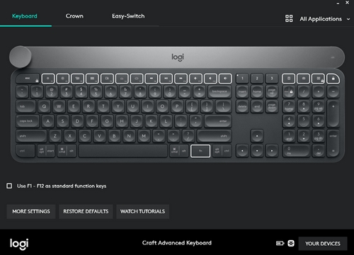 Customize and use the Craft keyboard F-keys – Logitech Support + Download